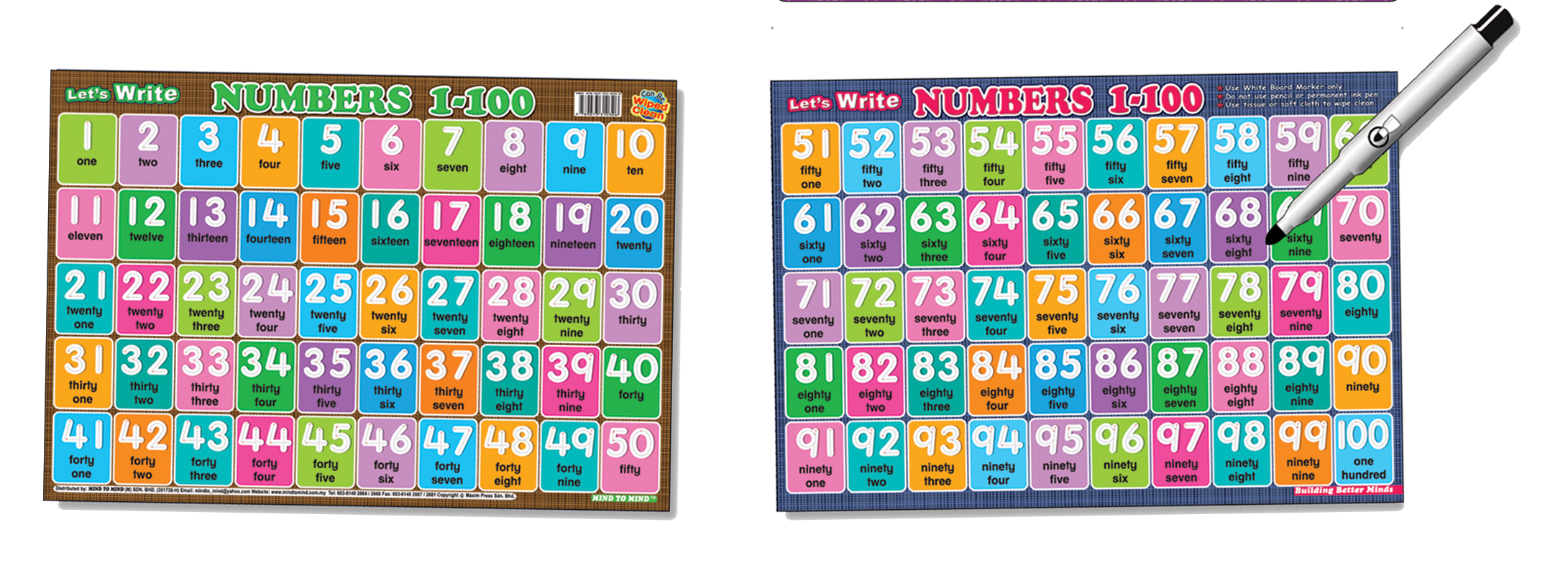 Writing Boards: Let’s Write Numbers 1-100 - Книжковий центр ТСП